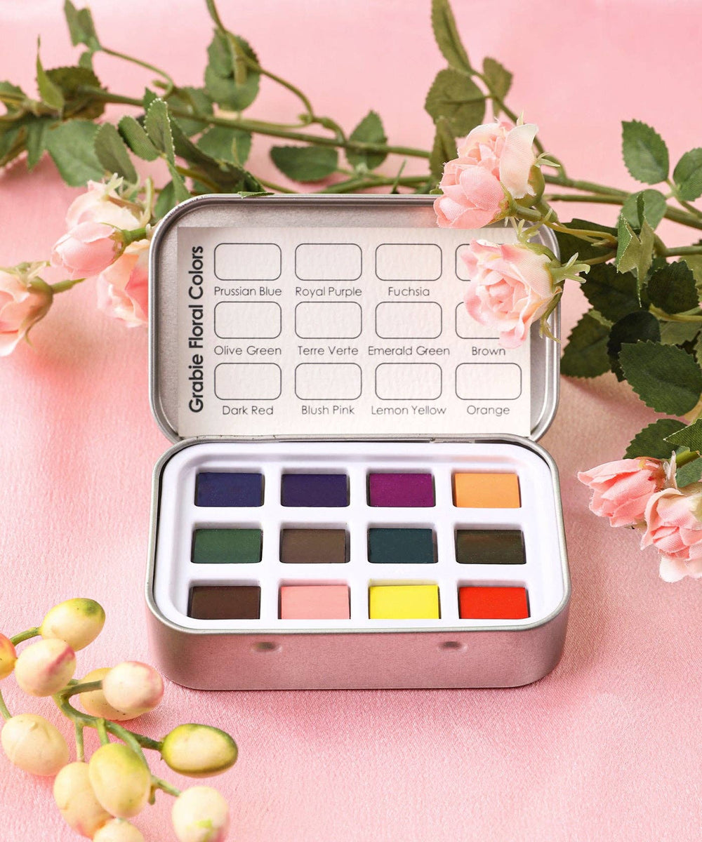 Watercolor Pocket Set of 12 - Floral Colors – Inapinchgifts